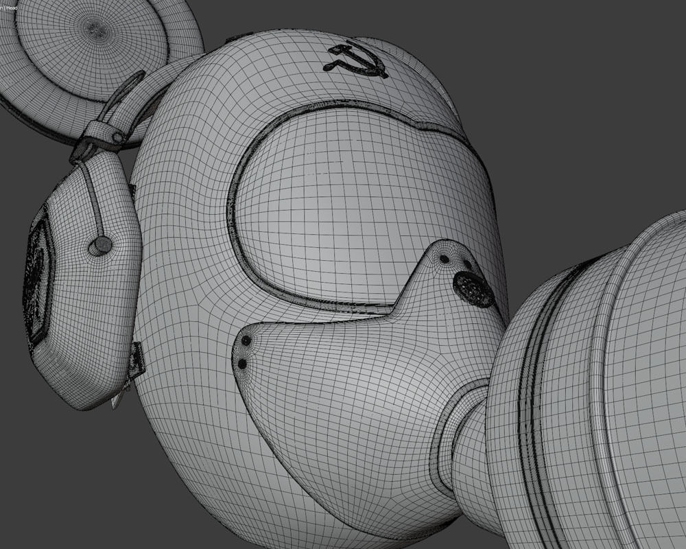 3D model Freaky Mickey - Gas mask VR / AR / low-poly | CGTrader