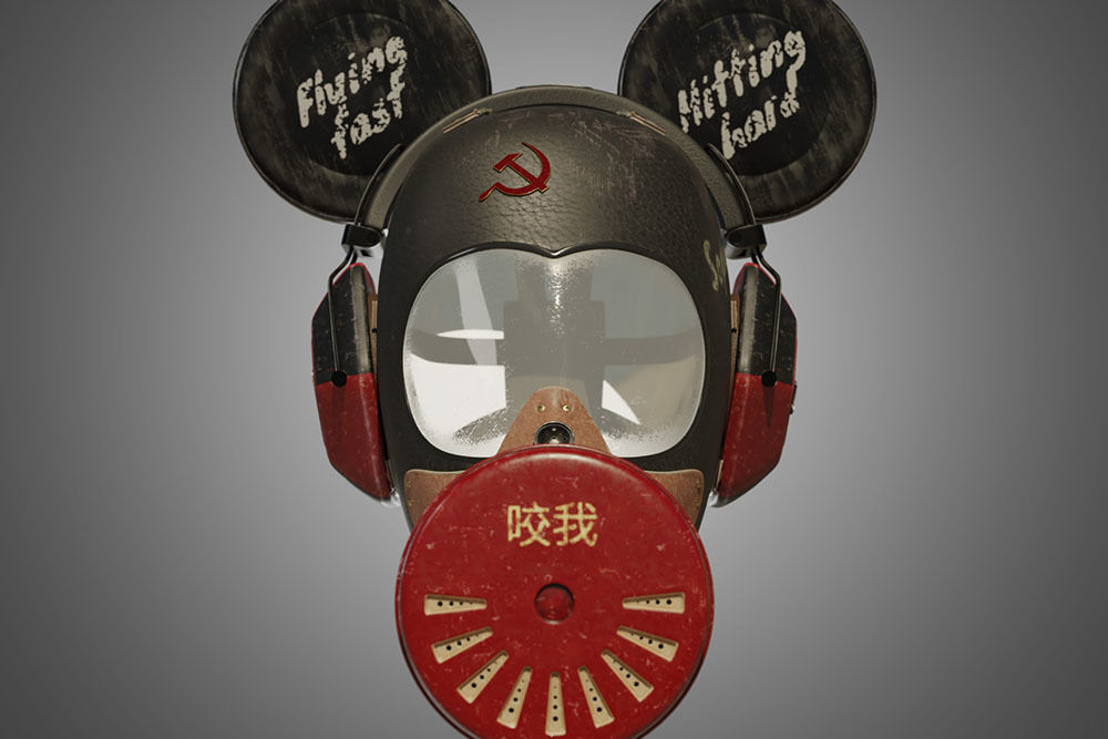3D model Freaky Mickey - Gas mask VR / AR / low-poly | CGTrader