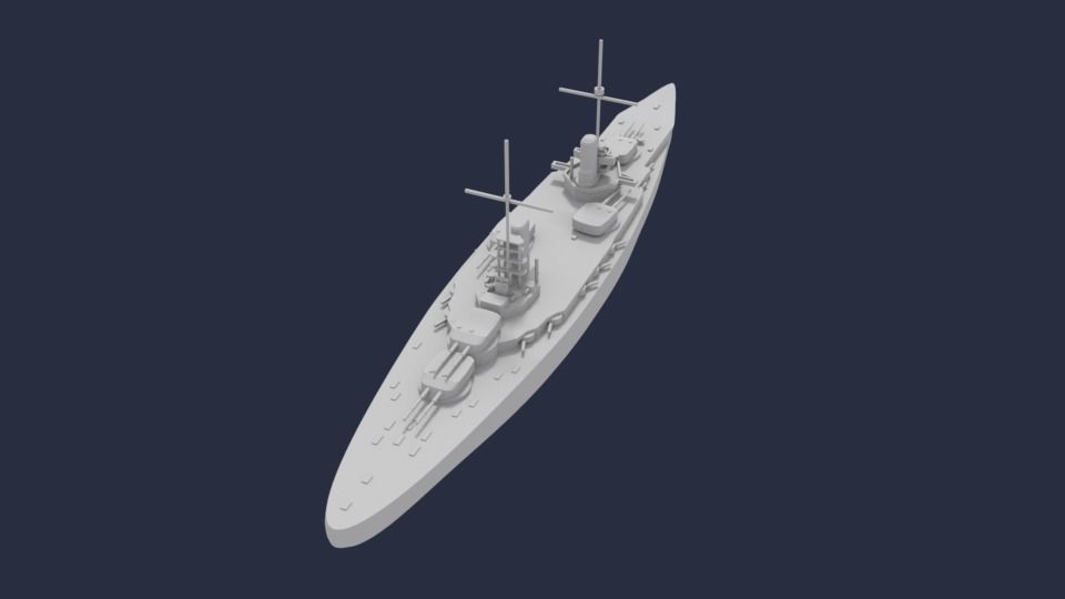 SMS Kaiser 3D model 3D printable | CGTrader