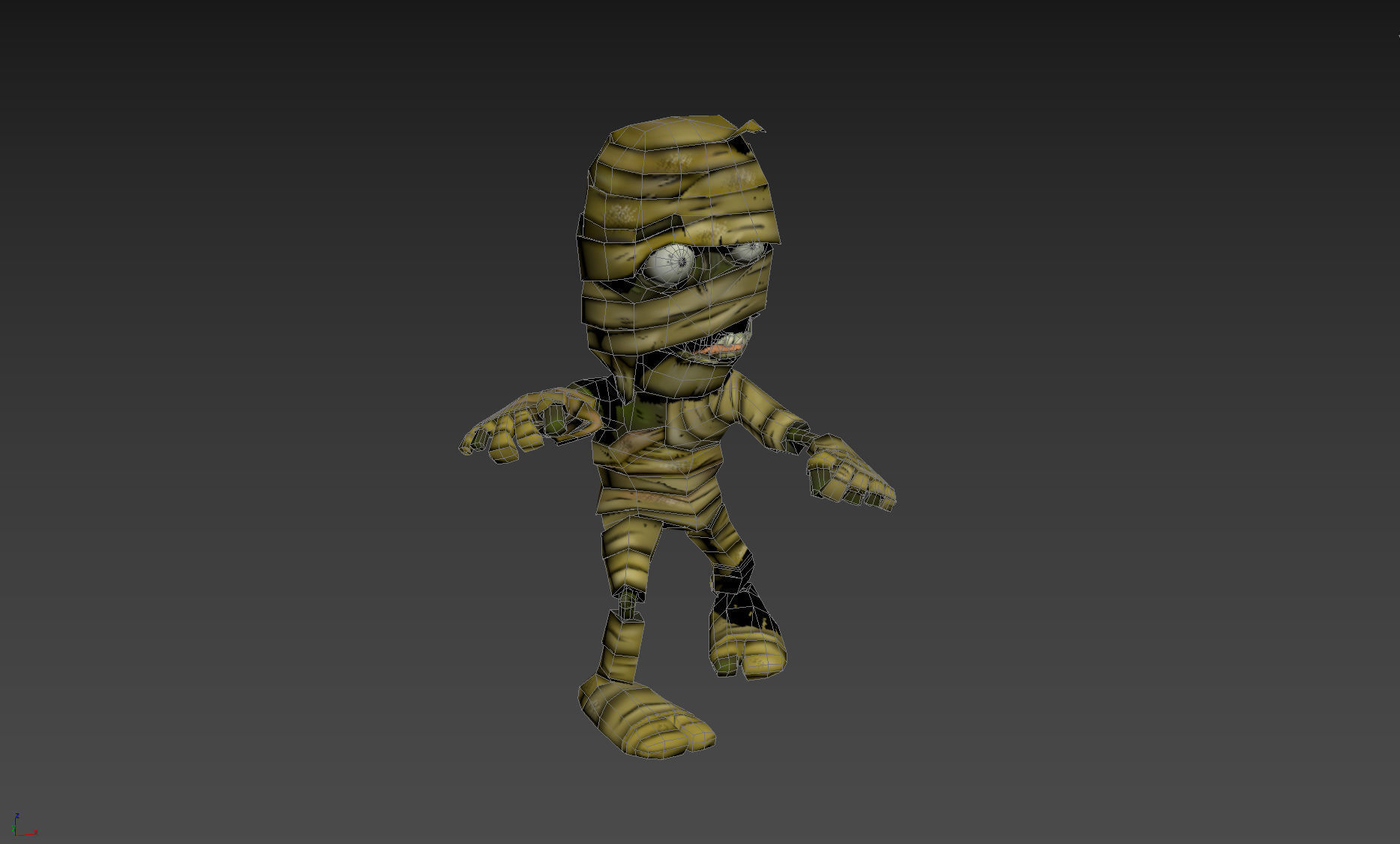 3D model Mummy Game Character RIGGED 3D model Handpainted VR / AR / low ...