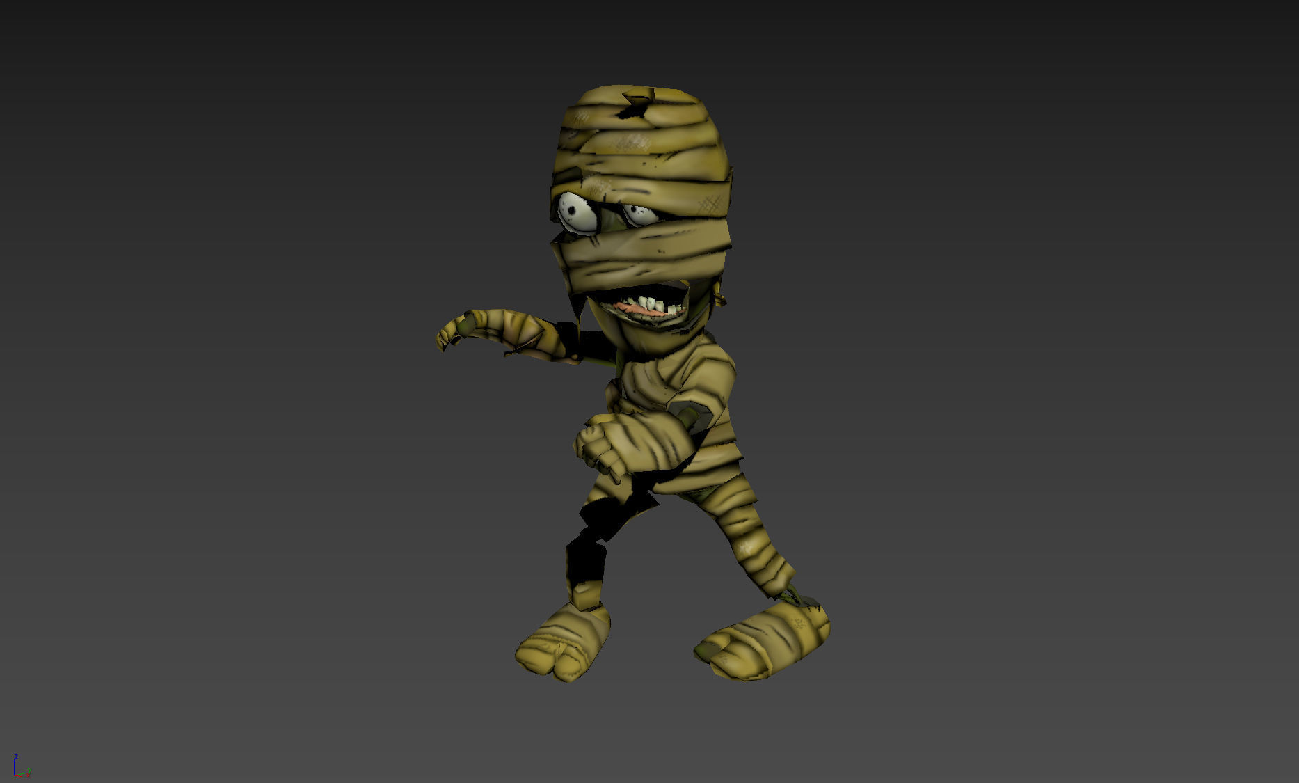 3D model Mummy Game Character RIGGED 3D model Handpainted VR / AR / low ...