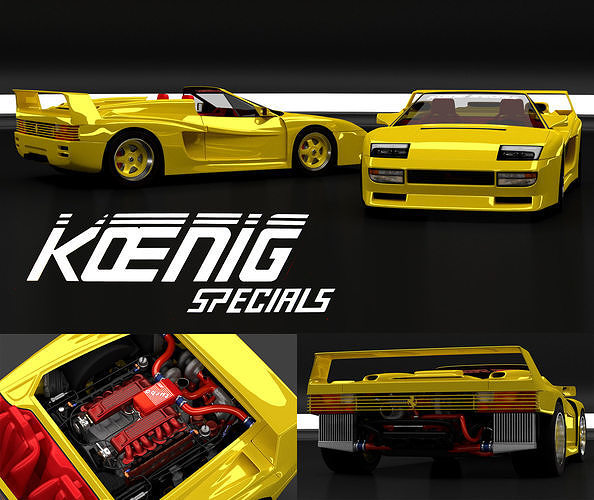 FERRARI TESTAROSSA KOENIG free 3D model | CGTrader