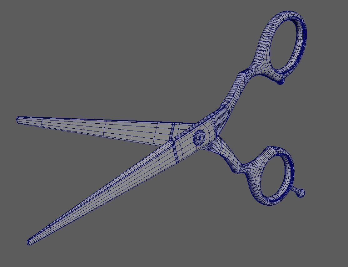 Barber scissors 3D model | CGTrader