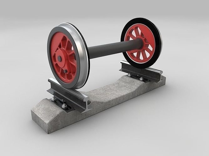Steel train rail track profile symbol free 3D model | CGTrader
