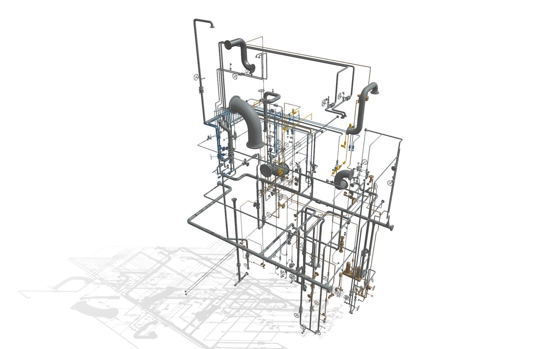 Process Plant UAE - Piping 3D model 3D printable | CGTrader