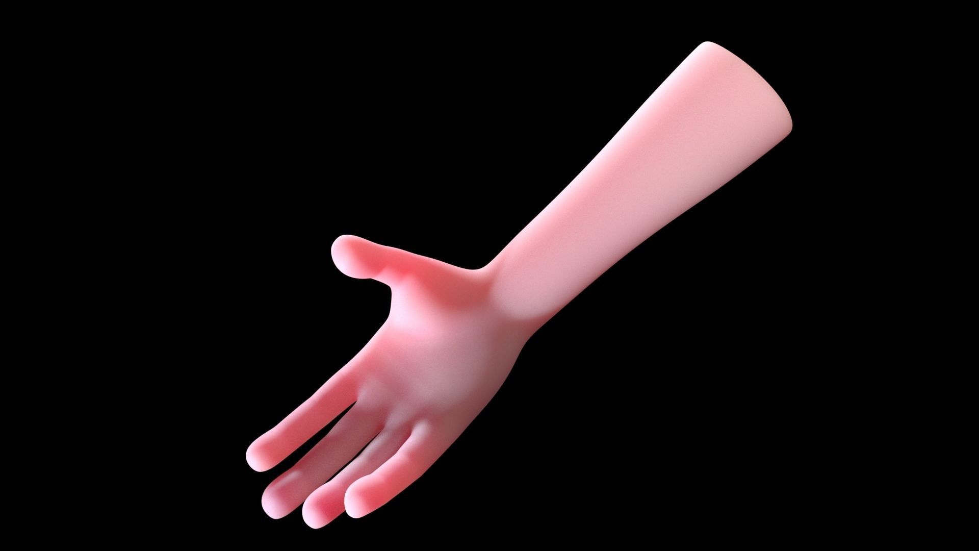 3D model Toon Hand Rig VR / AR / low-poly | CGTrader