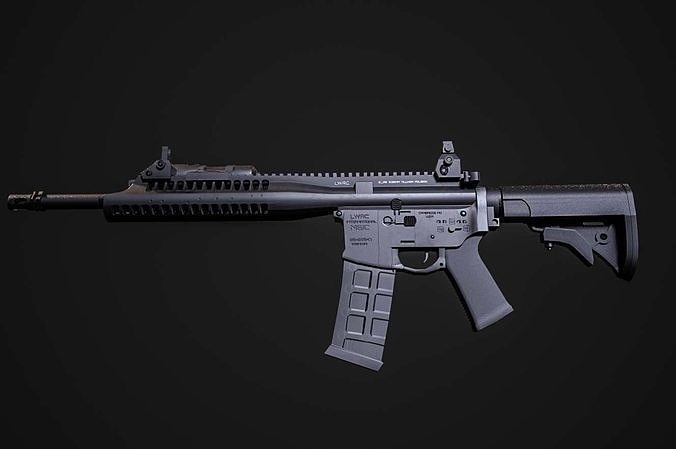 3D model LWRC ica5 gun VR / AR / low-poly | CGTrader