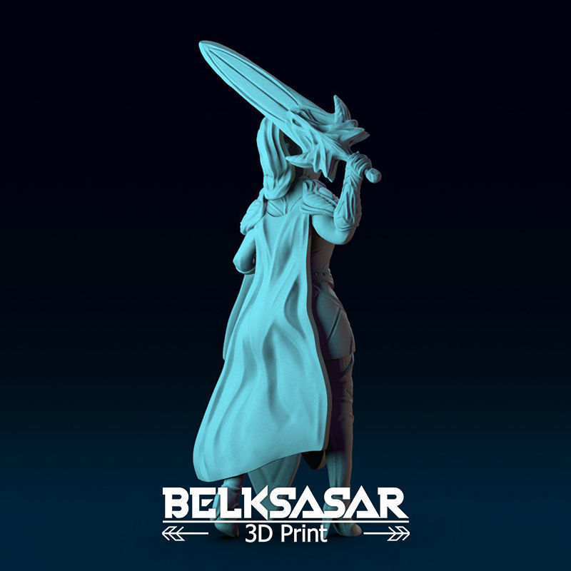 Fantasy Female Warrior 3D model 3D printable | CGTrader