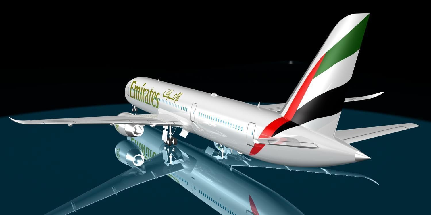 Emirates 787 - 9 Dreamliner 3D model | CGTrader
