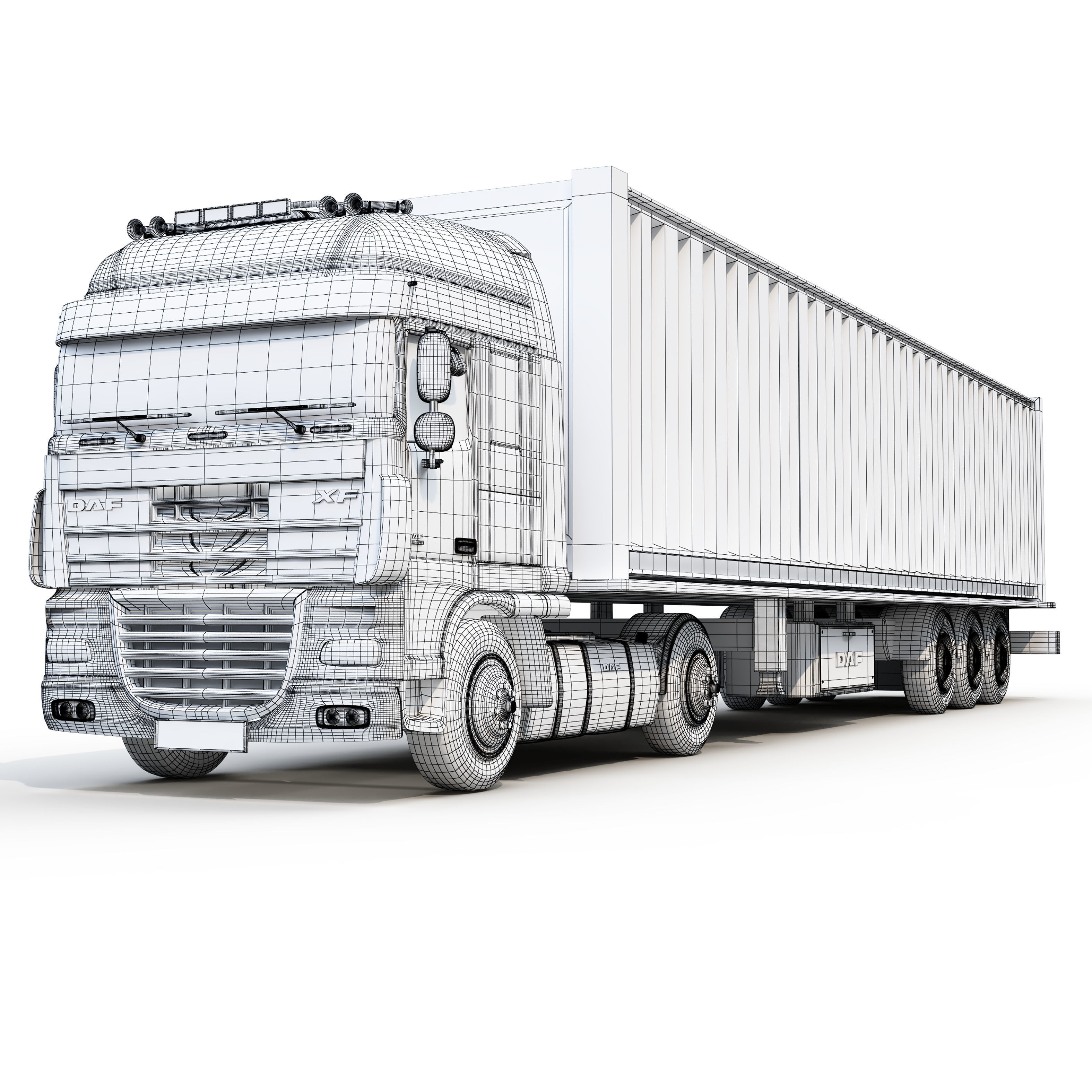 Daf xf 3D model | CGTrader