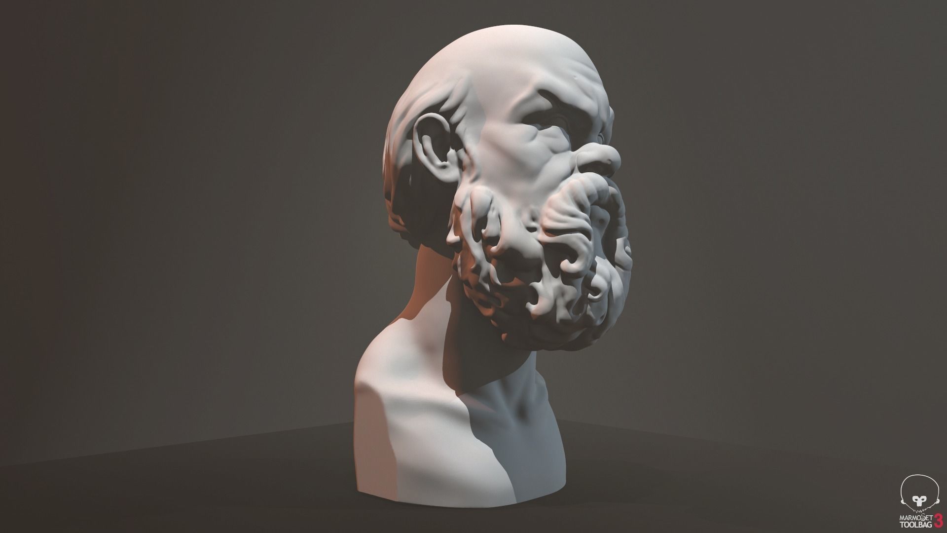 Bust of Socrates 3D model 3D printable | CGTrader