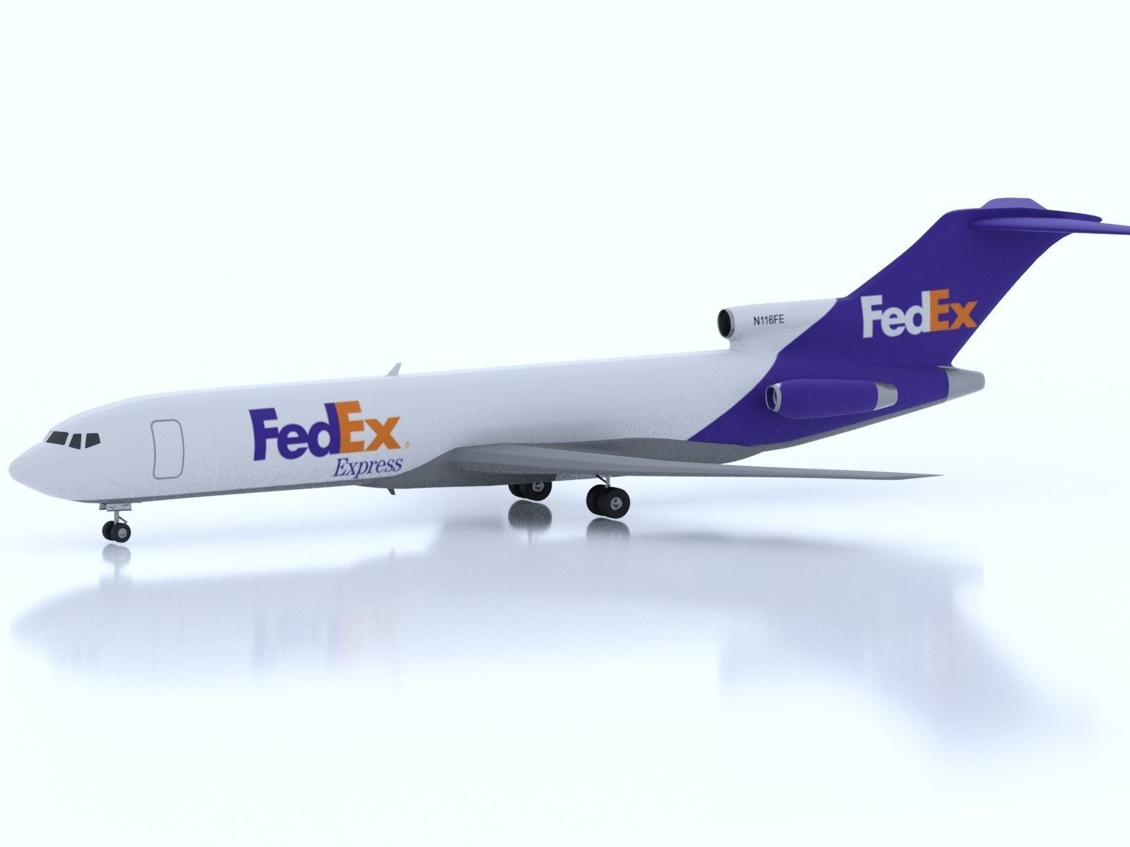 Boeing 727-200F Advanced Freighter 3D model | CGTrader