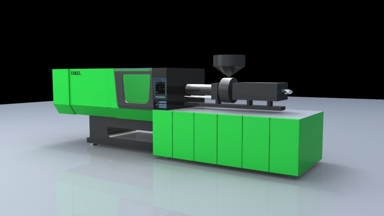 injection molding machine 3D model | CGTrader