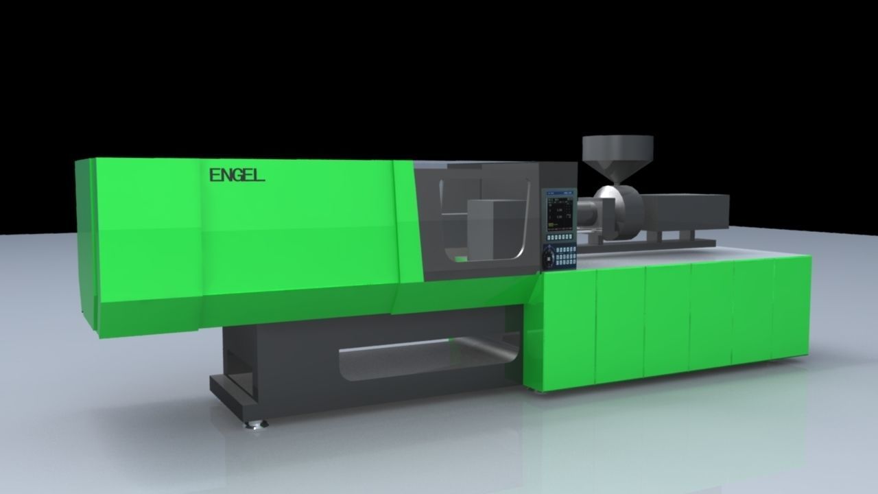 injection molding machine 3D model | CGTrader