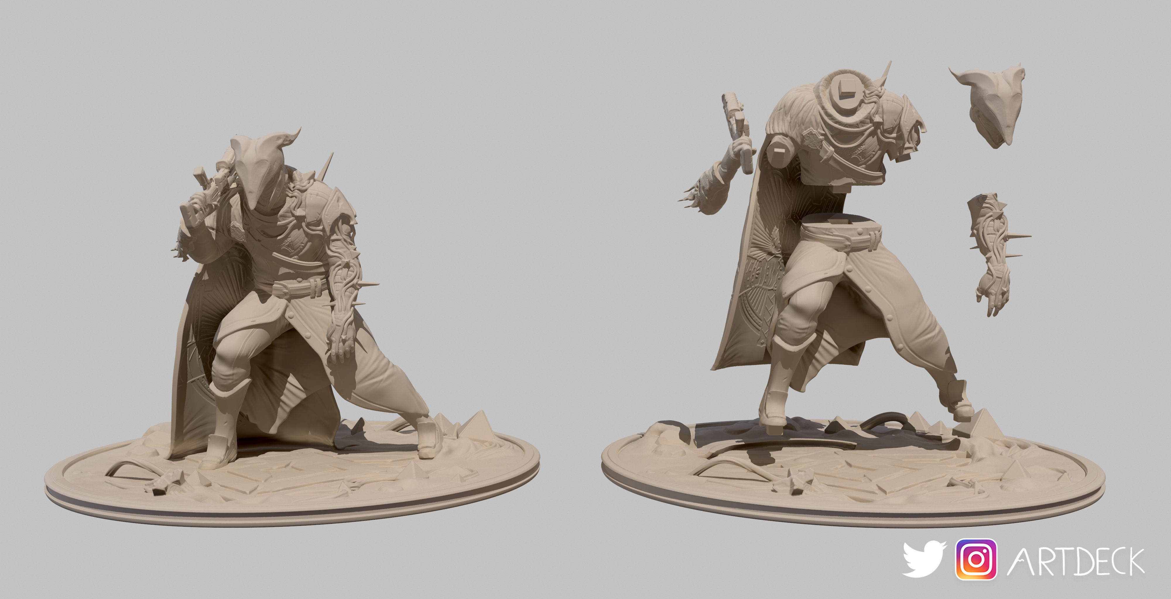 The Fall of Felwinter Figurine free 3D model 3D printable | CGTrader
