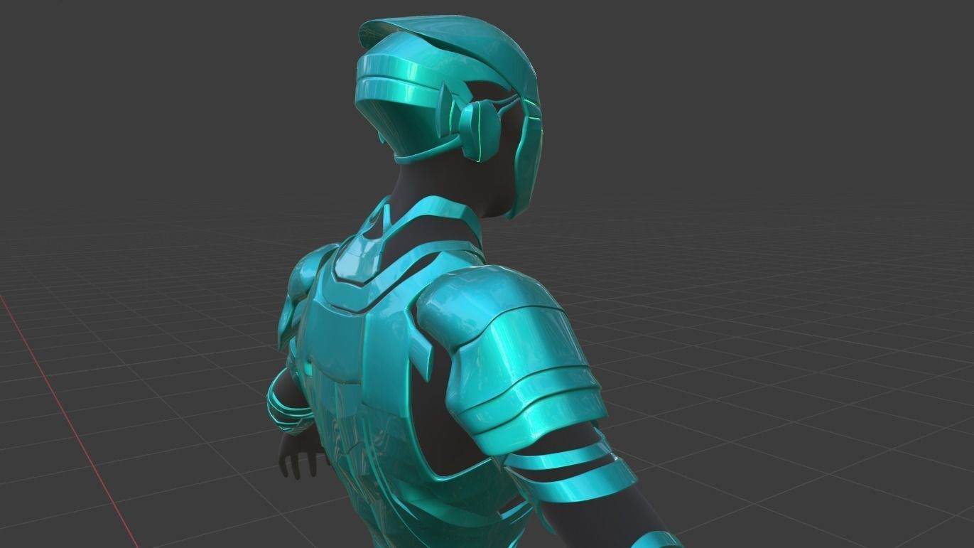 Futuristic Armor 3D model | CGTrader
