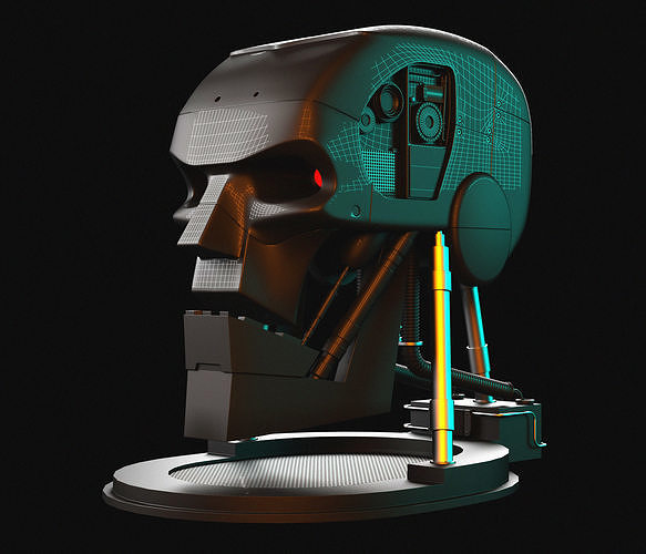 Robot ABC Warriors Head 3D model | CGTrader