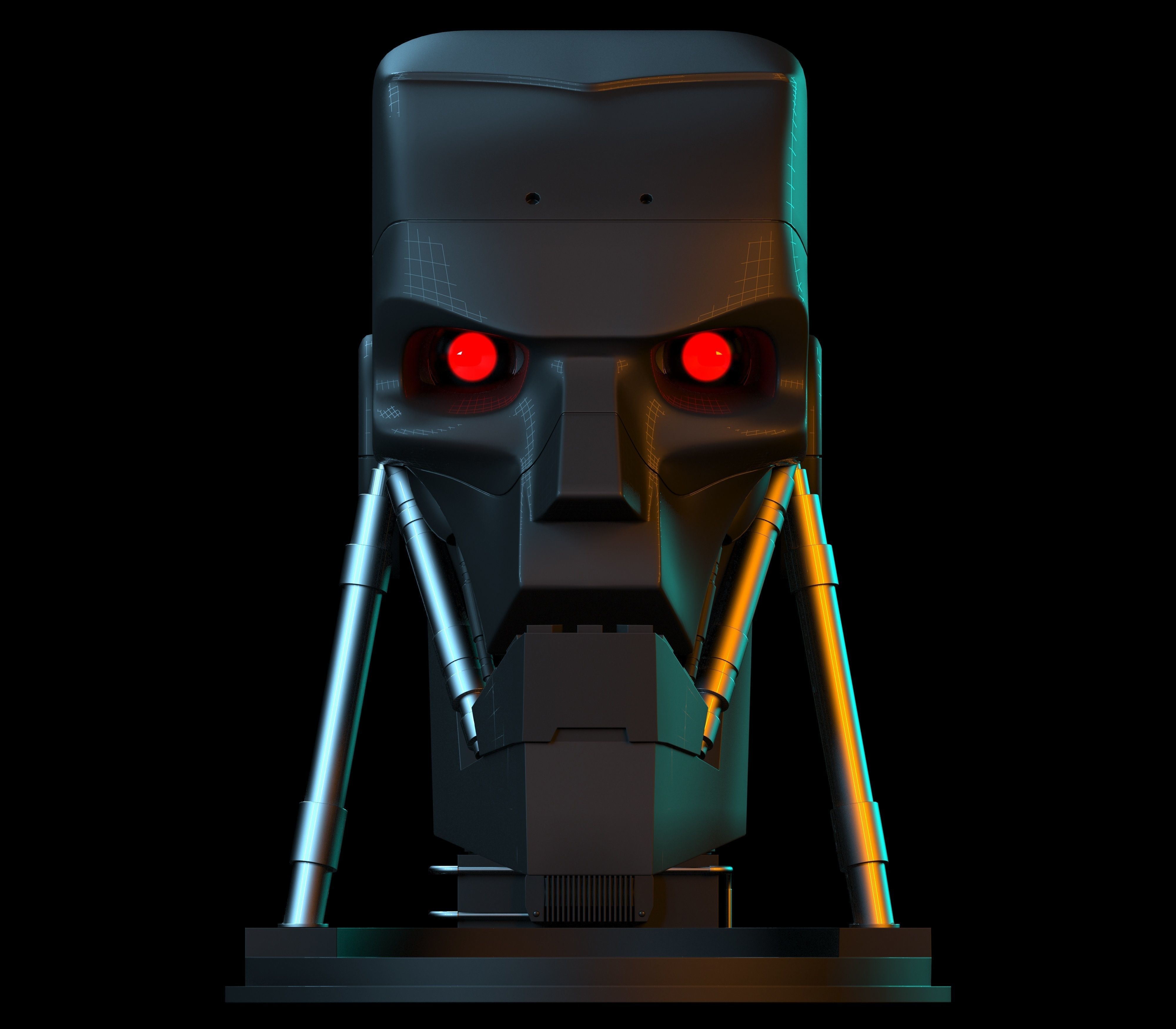 Robot ABC Warriors Head 3D model | CGTrader