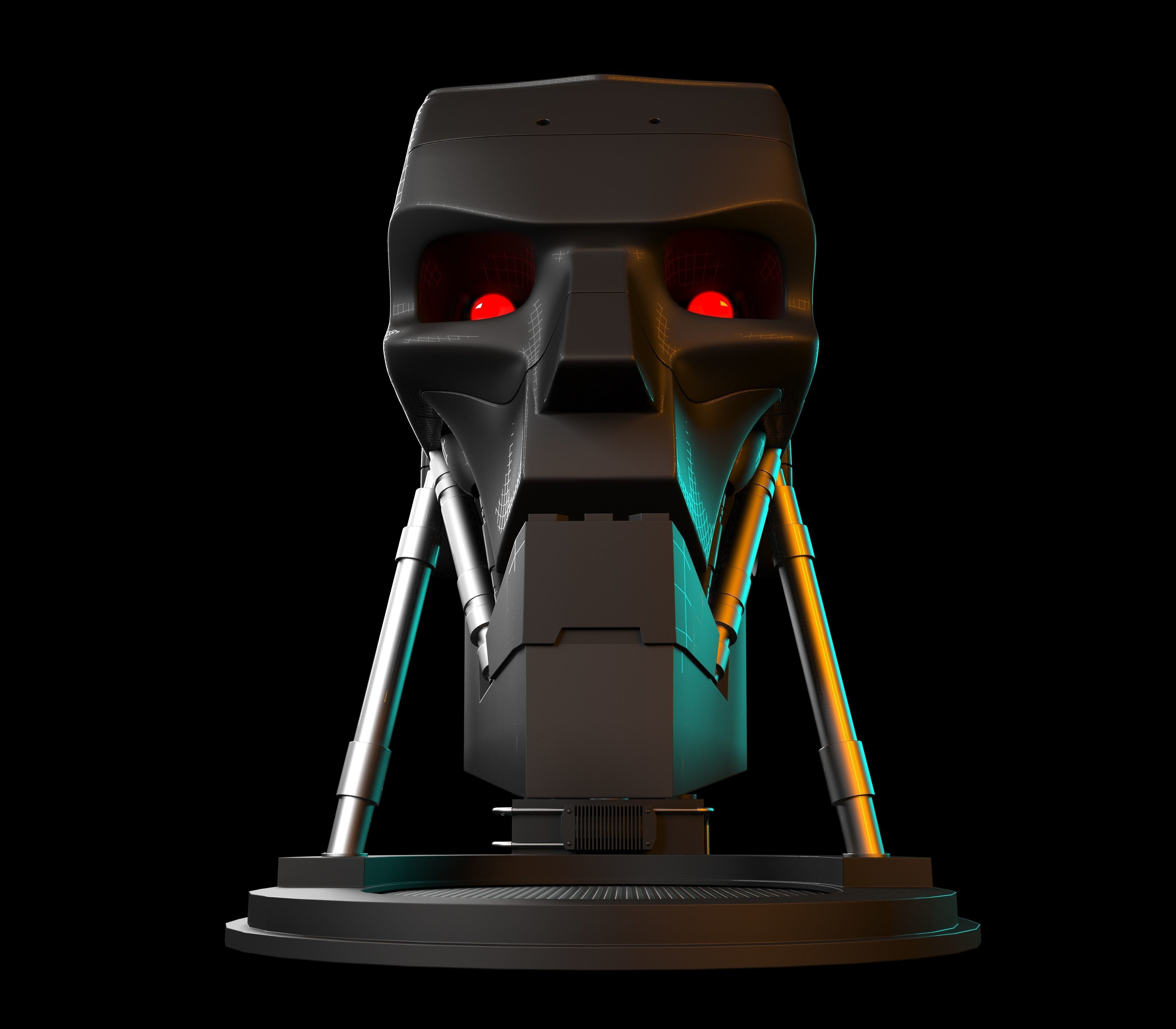 Robot ABC Warriors Head 3D model | CGTrader