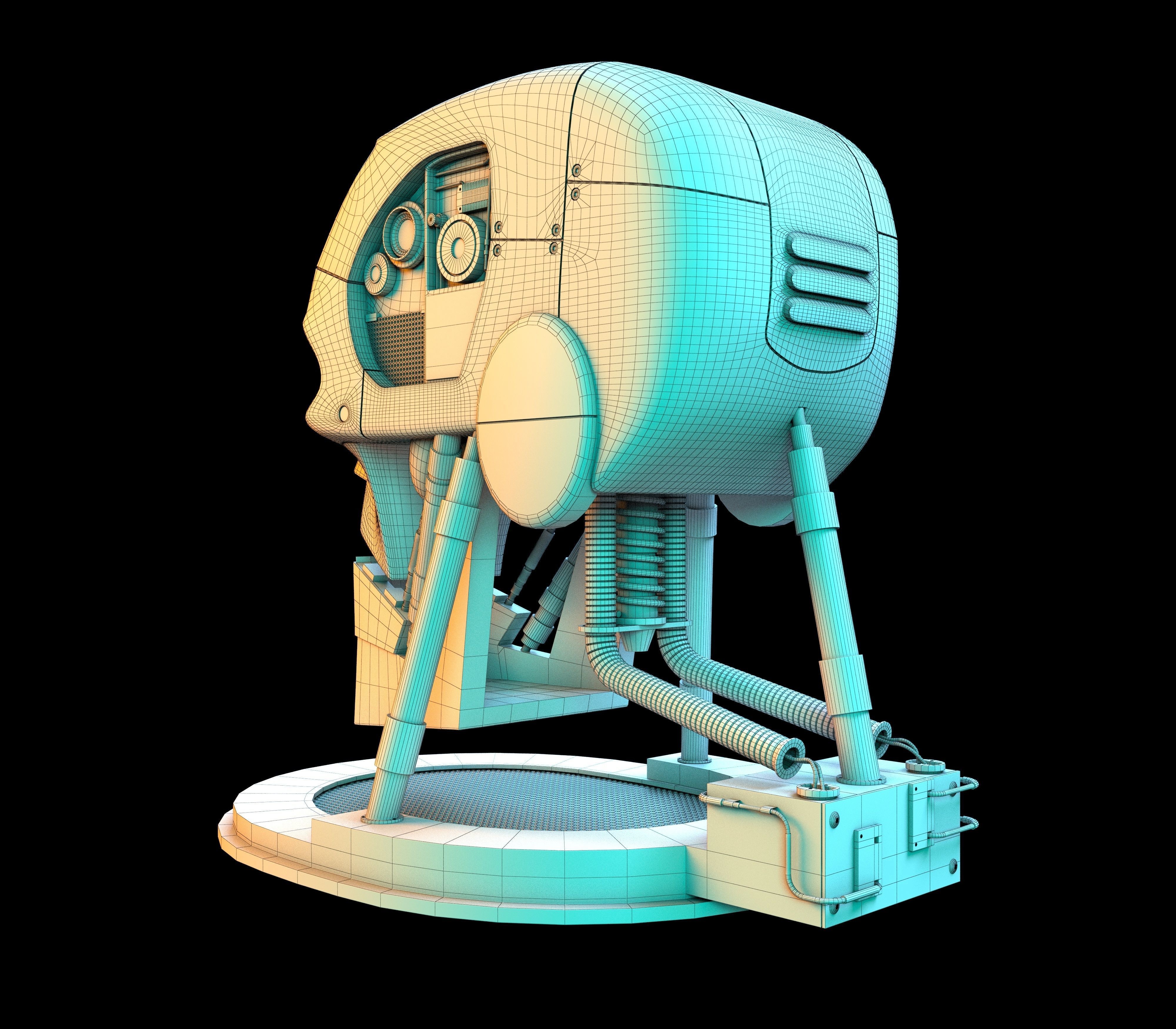 Robot ABC Warriors Head 3D model | CGTrader