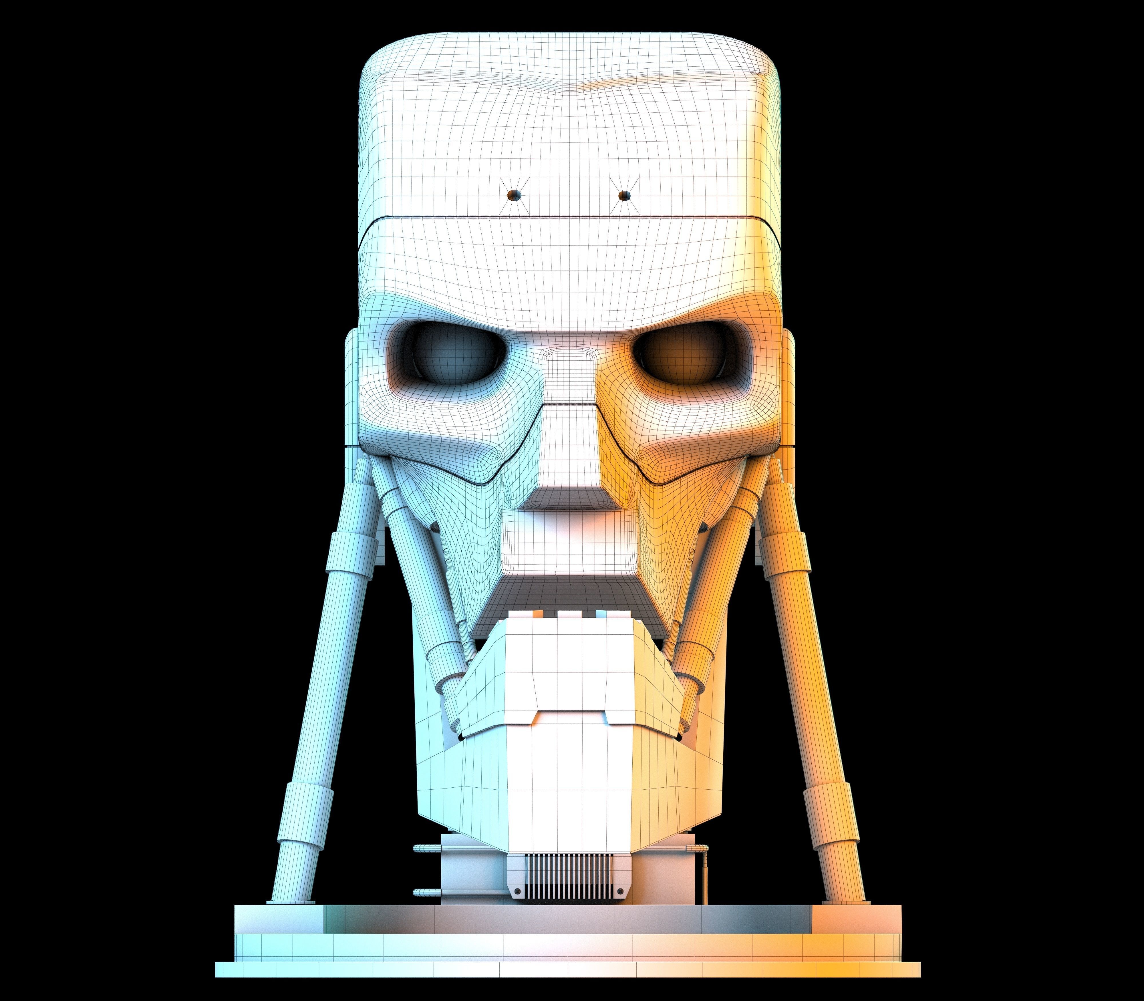 Robot ABC Warriors Head 3D model | CGTrader