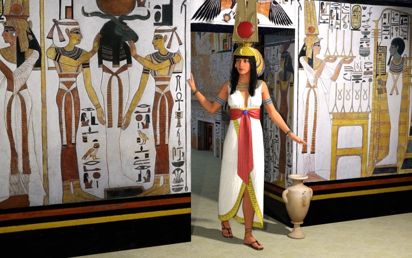 Tomb of Nefertari Restored 3D model | CGTrader