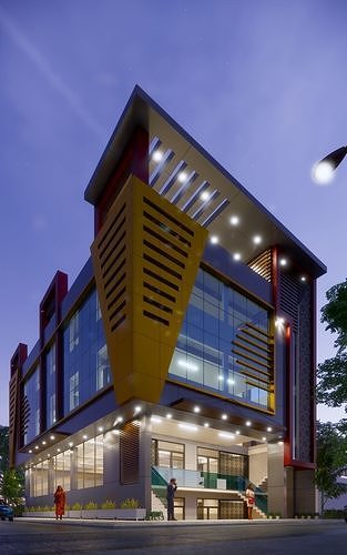 commercial complex 3D model | CGTrader