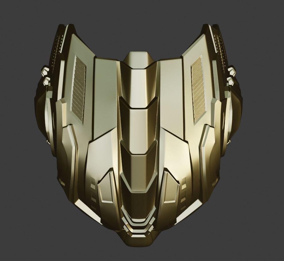 Cyrax cyber ninja helmet mask for face Mortal Kombat 9 10 11 3D model ...