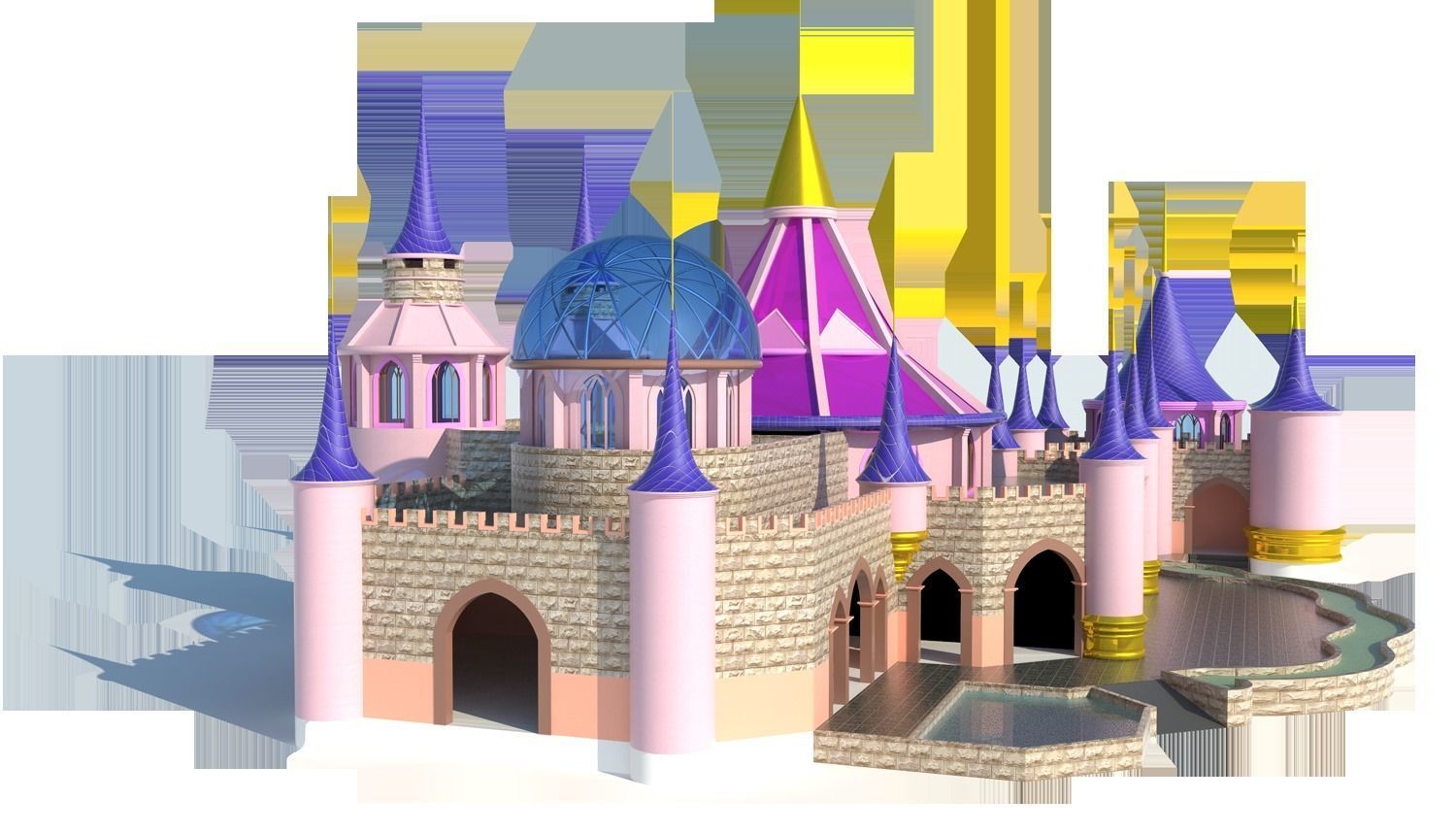Fantasy magic castle 3D model | CGTrader