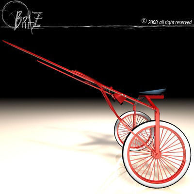 Racing sulky 3D model | CGTrader
