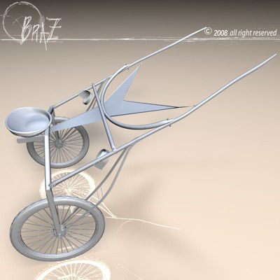 Racing sulky 3D model | CGTrader