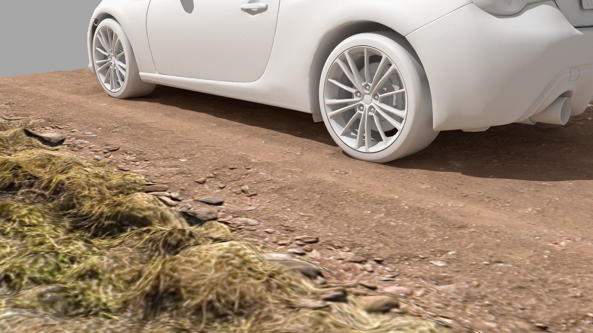 Dirt Road Vehicle Plinth 3D model | CGTrader