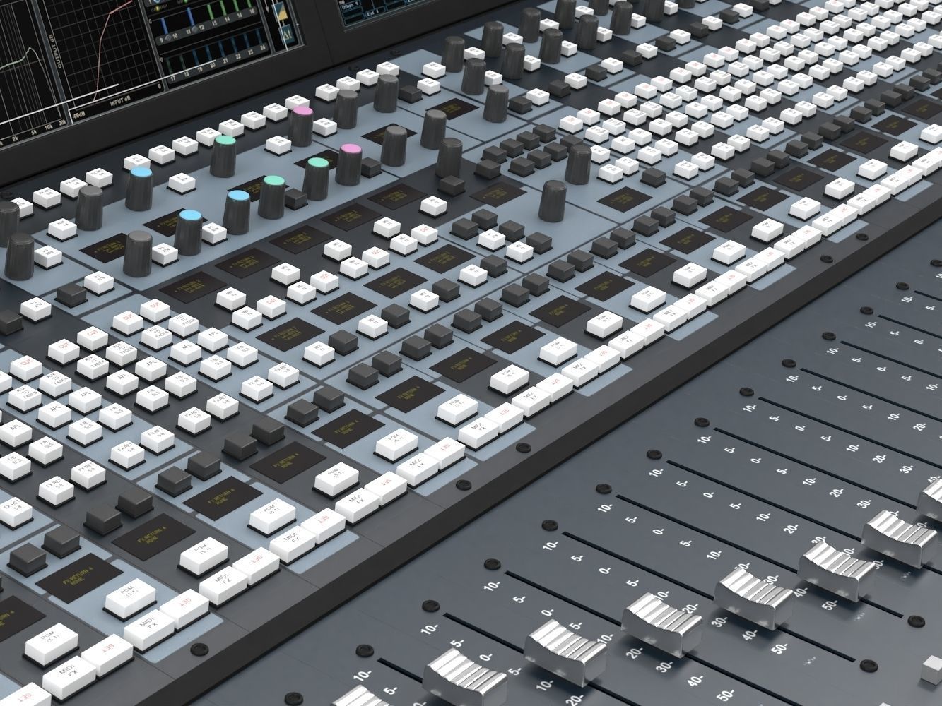 Solid State Logic SSL C10 HD Digital Broadcast Console 3D model | CGTrader