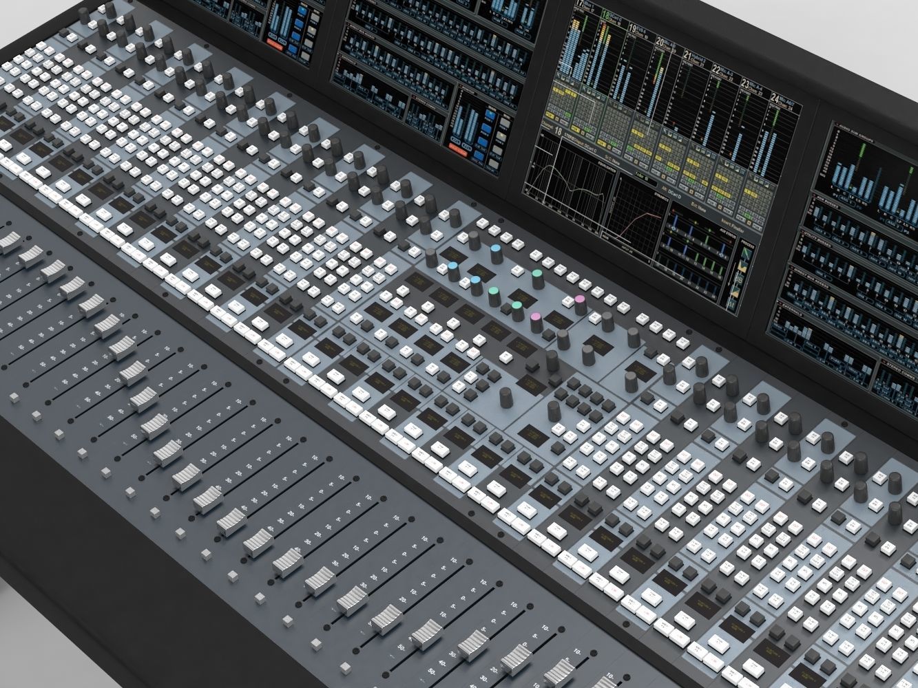 Solid State Logic SSL C10 HD Digital Broadcast Console 3D model | CGTrader