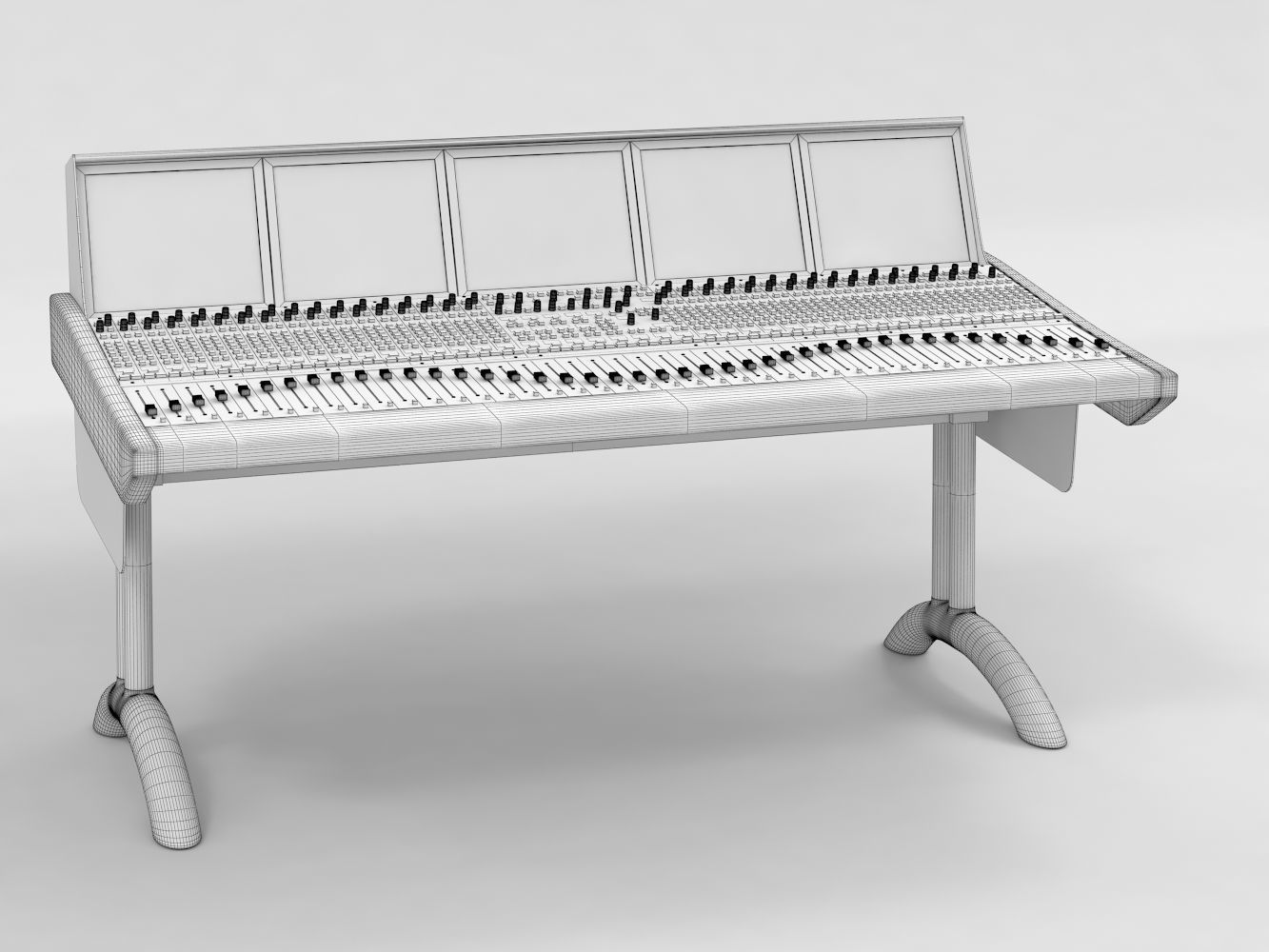 Solid State Logic SSL C10 HD Digital Broadcast Console 3D model | CGTrader