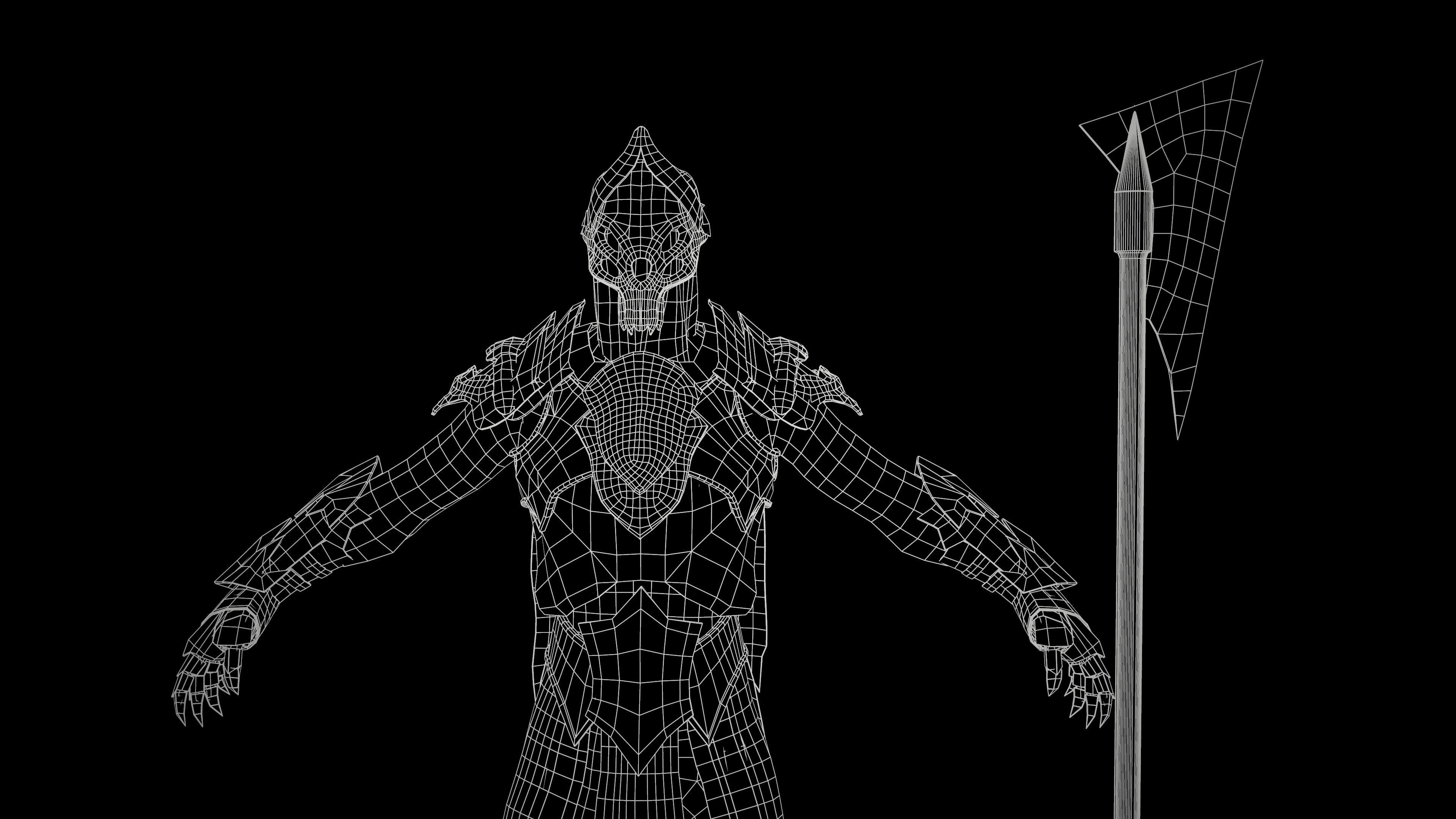 3D model Skeleton Knight RIGGED VR / AR / low-poly rigged | CGTrader