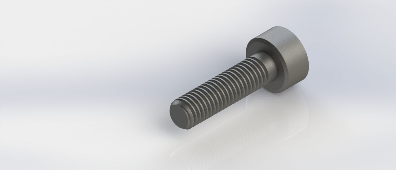 M8X30 mm Socket Head Screw free 3D model | CGTrader