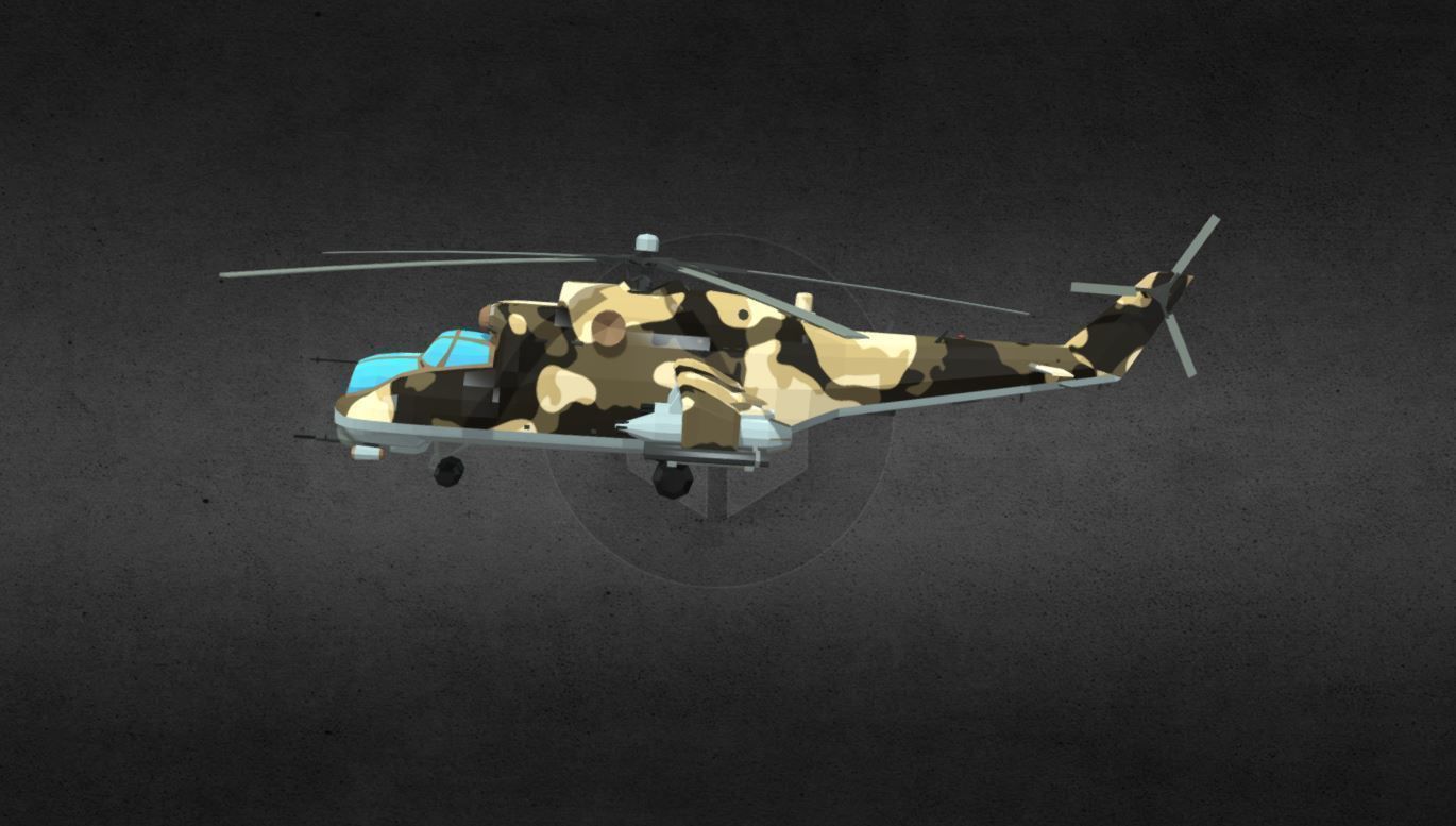 3D model Mi24P Chernobyl VR / AR / low-poly | CGTrader