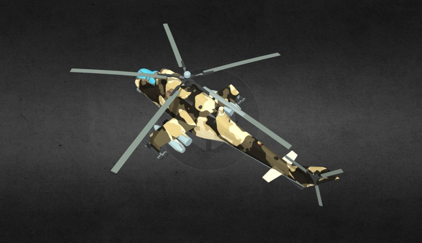 3D model Mi24P Chernobyl VR / AR / low-poly | CGTrader