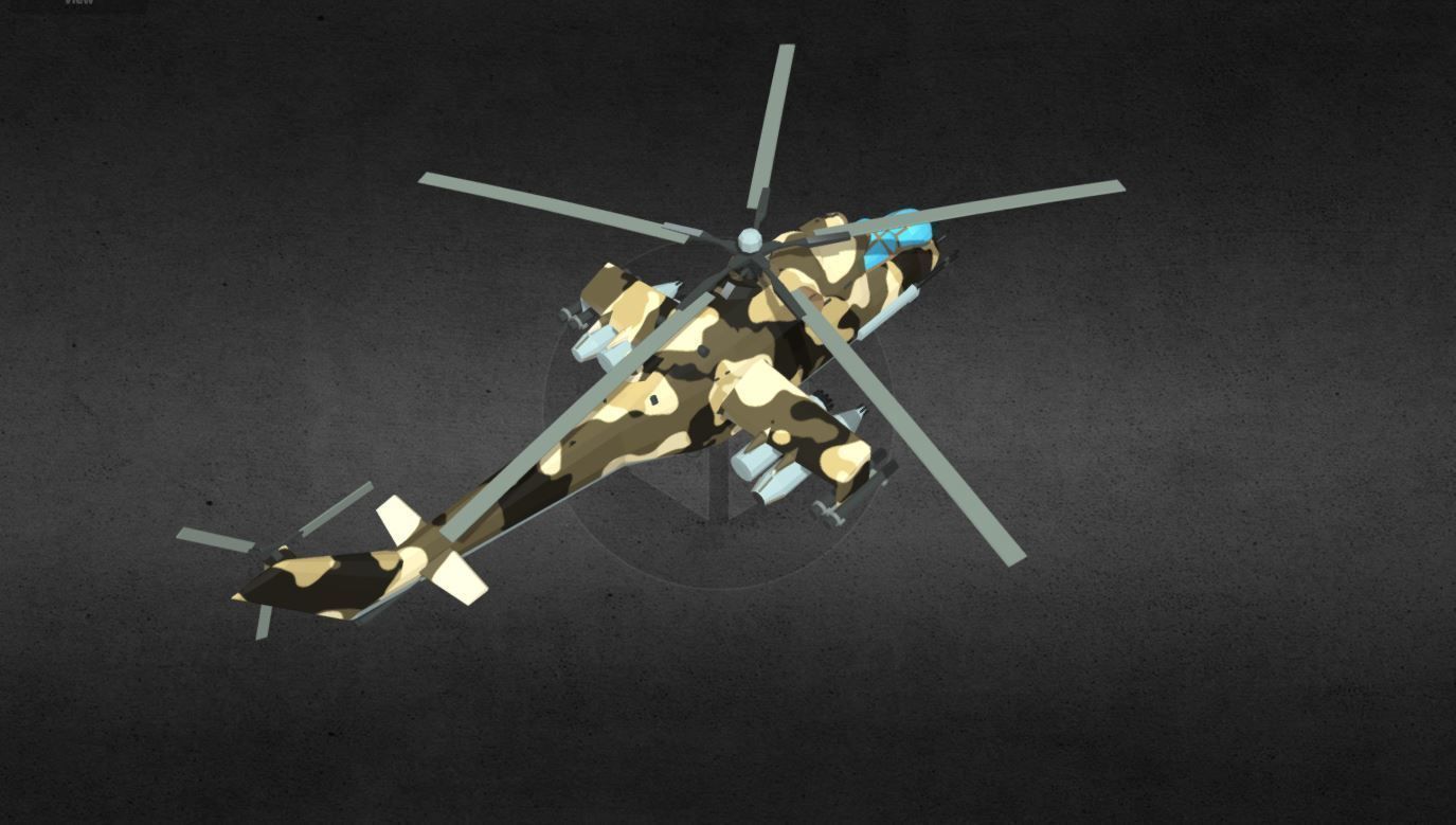 3D model Mi24P Chernobyl VR / AR / low-poly | CGTrader