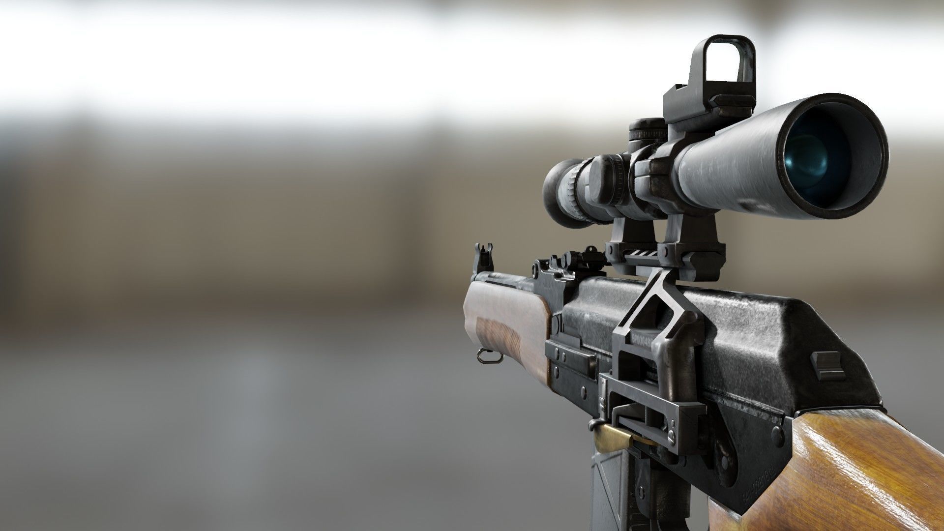 3D model AK-74 458 SOCOM - Two variants VR / AR / low-poly | CGTrader