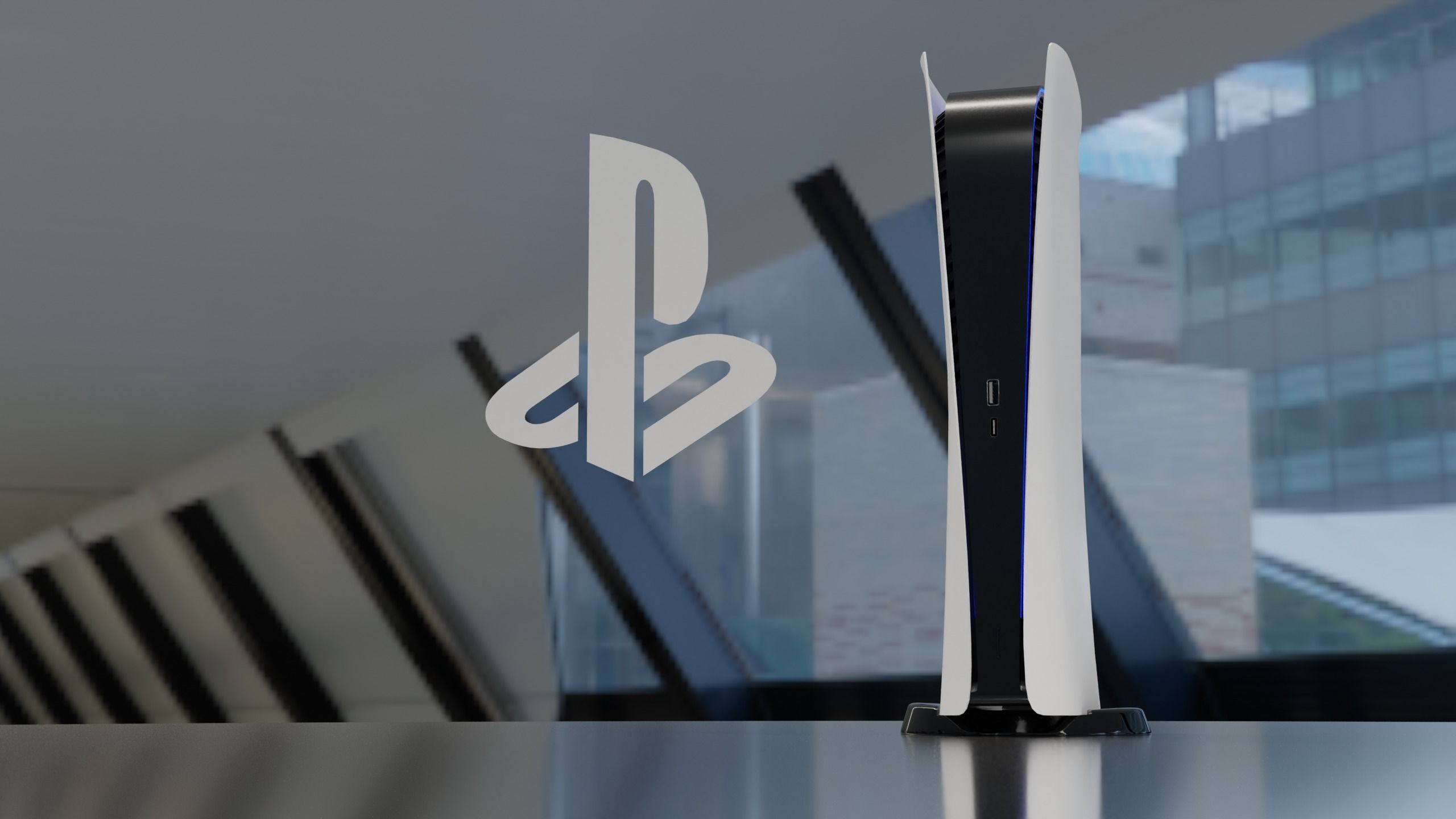 3D model PS5 3D Model PBR 4K two playstation consoles VR / AR / low ...