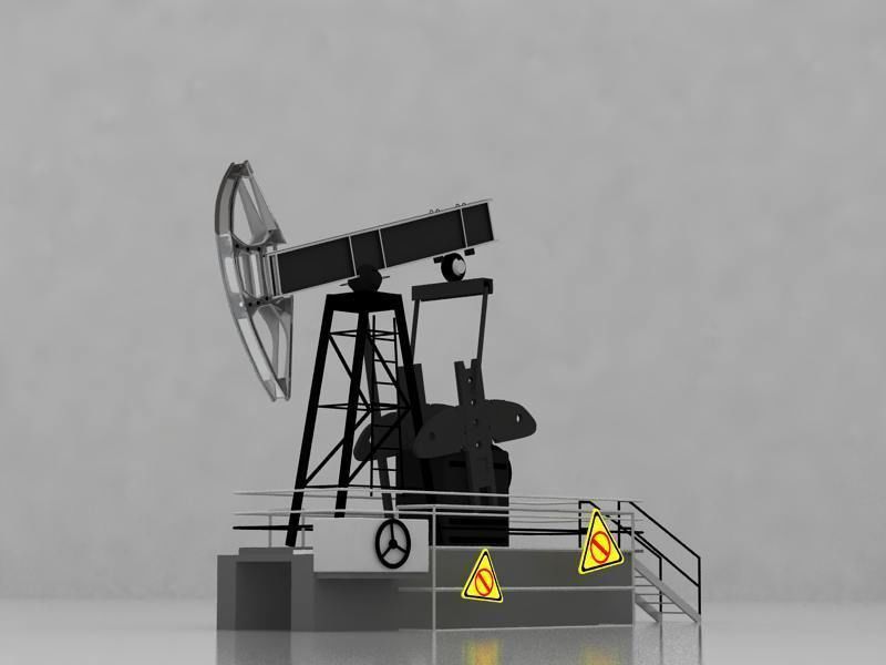 Oil Drilling Rig 3D model rigged | CGTrader