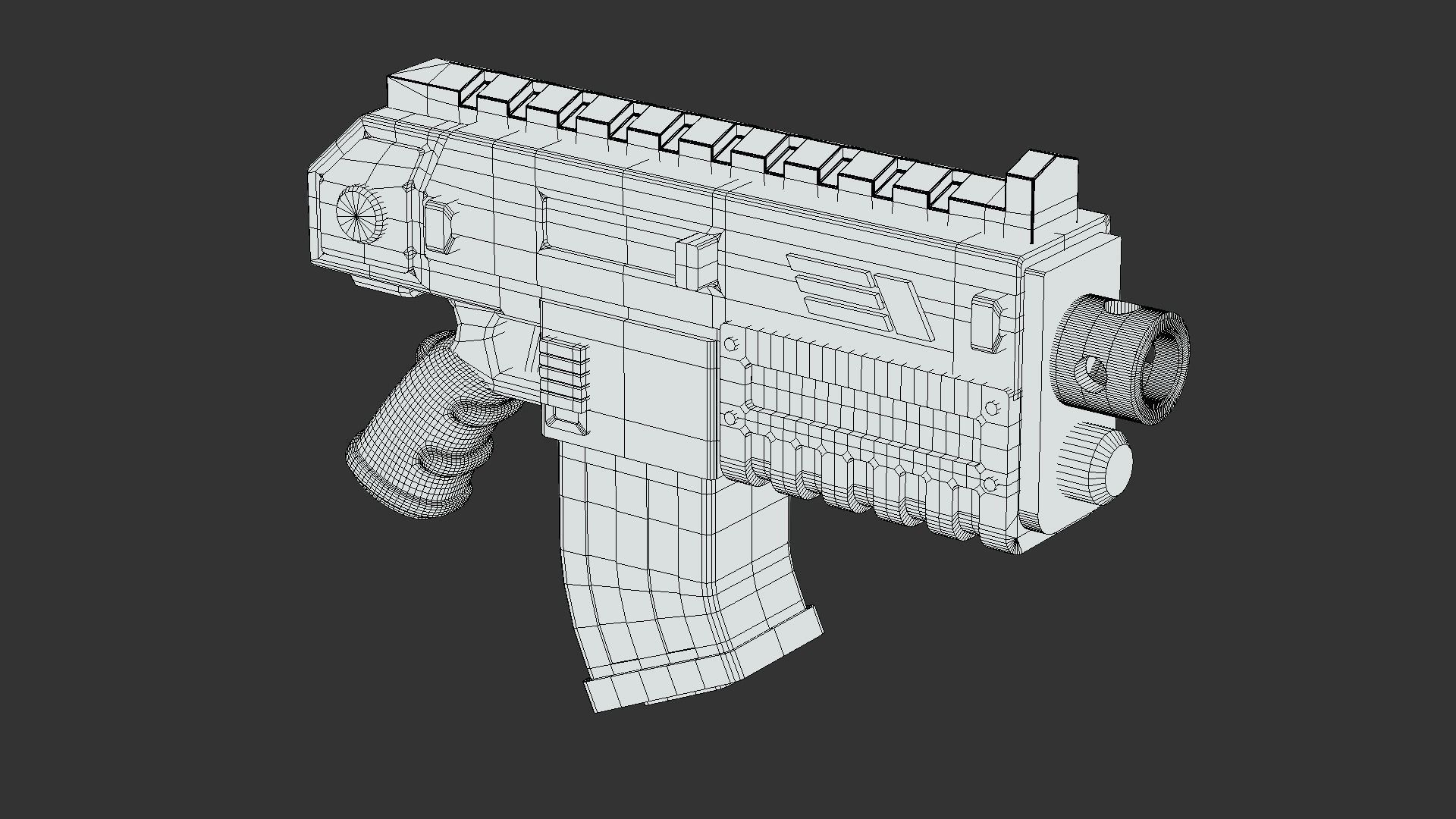 Simple Cartoon Assault Rifle 3D model | CGTrader