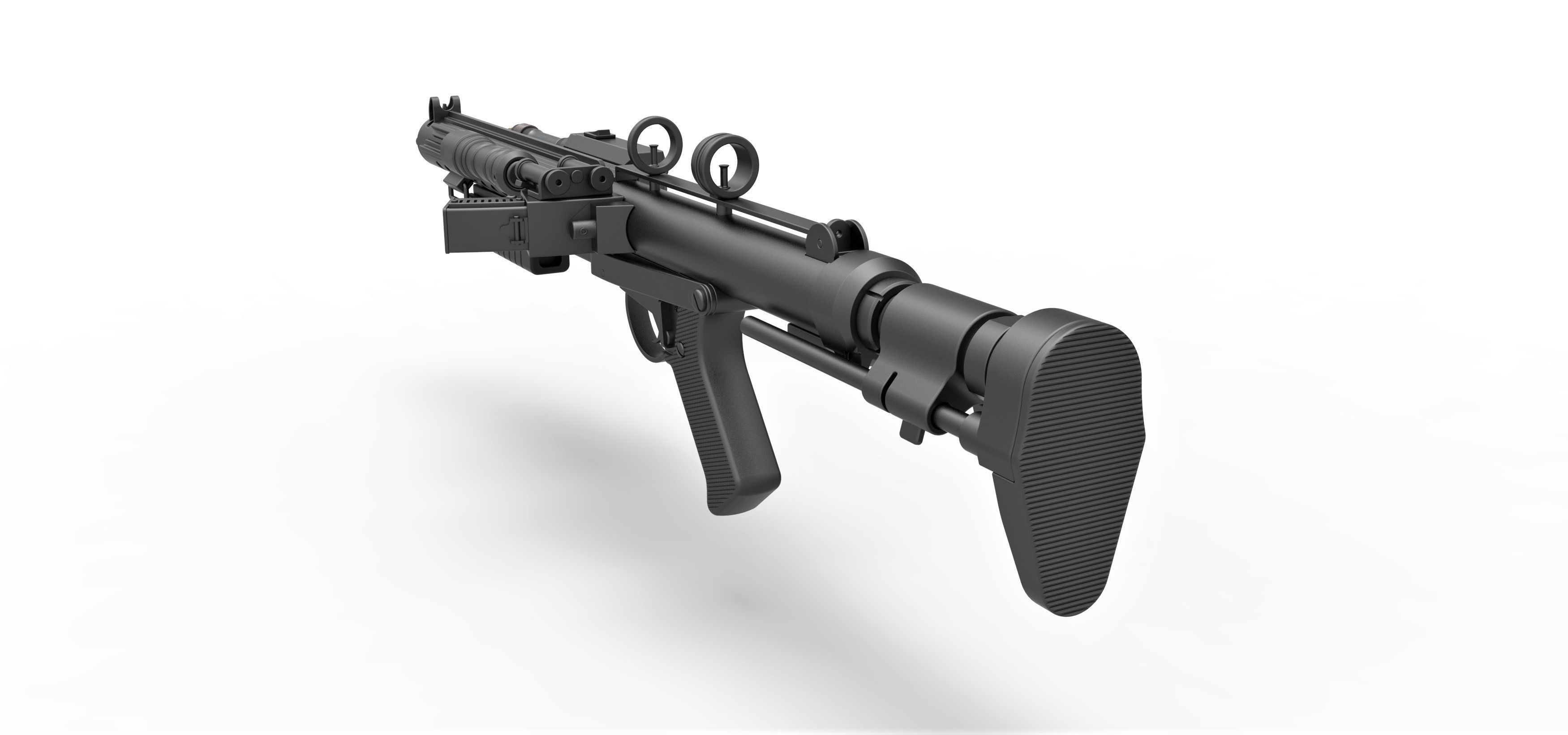 Mudtrooper Blaster rifle E-10 from Solo A Star Wars Story 2018 3D model ...