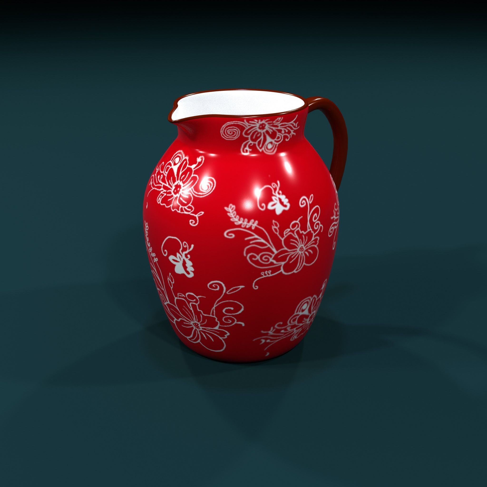 red water flagon 3D model | CGTrader