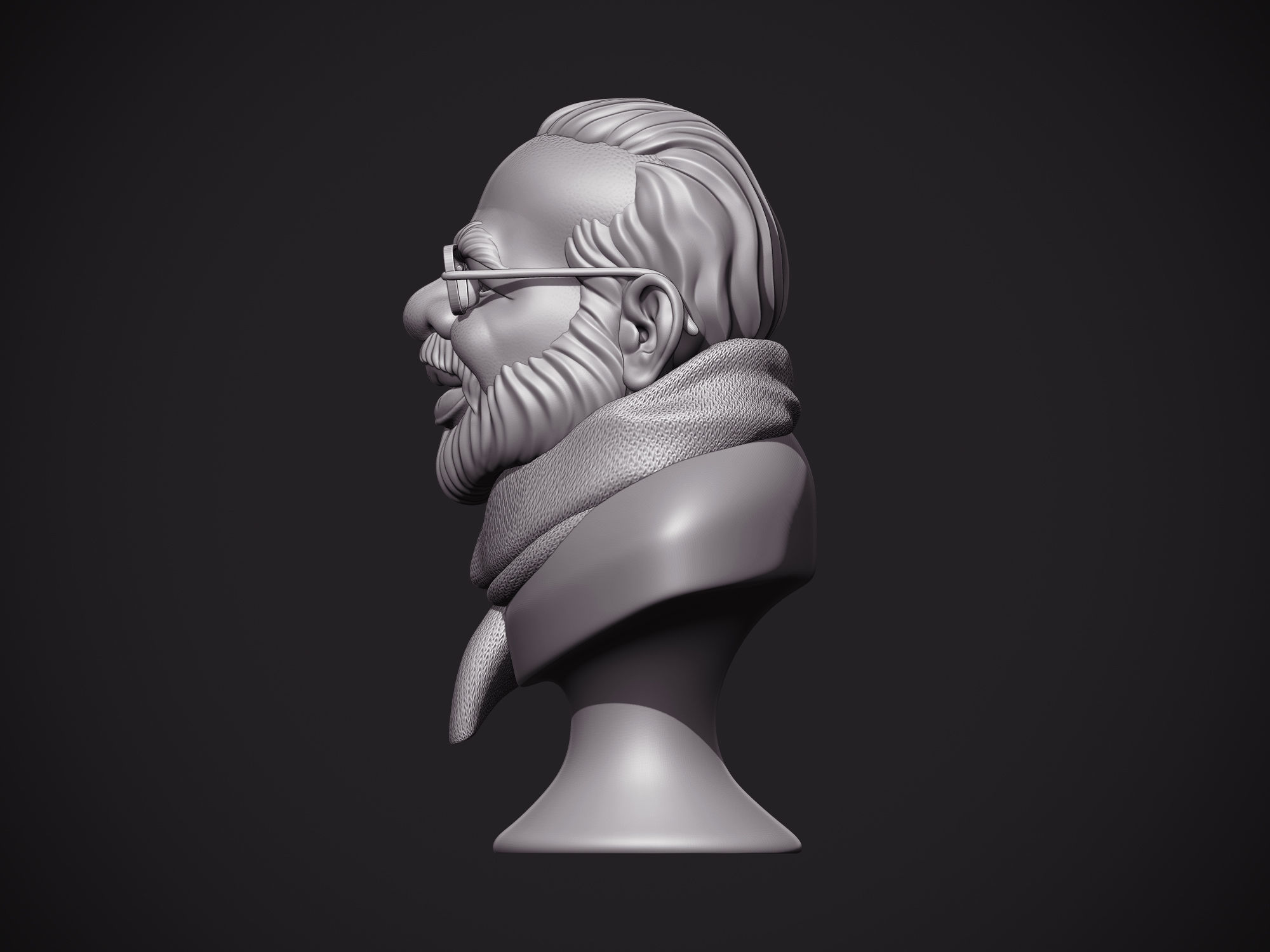 PM Modi Cartoon Bust 3D model 3D printable | CGTrader