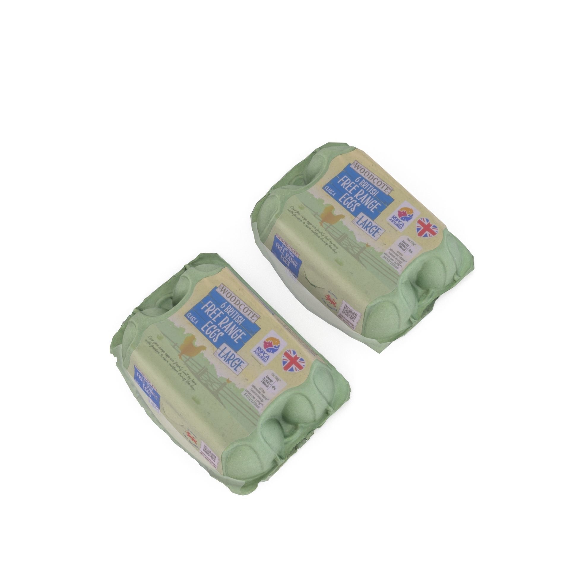 Egg Box 01 - High Poly and Lower Poly versions with 4K textures 3D ...