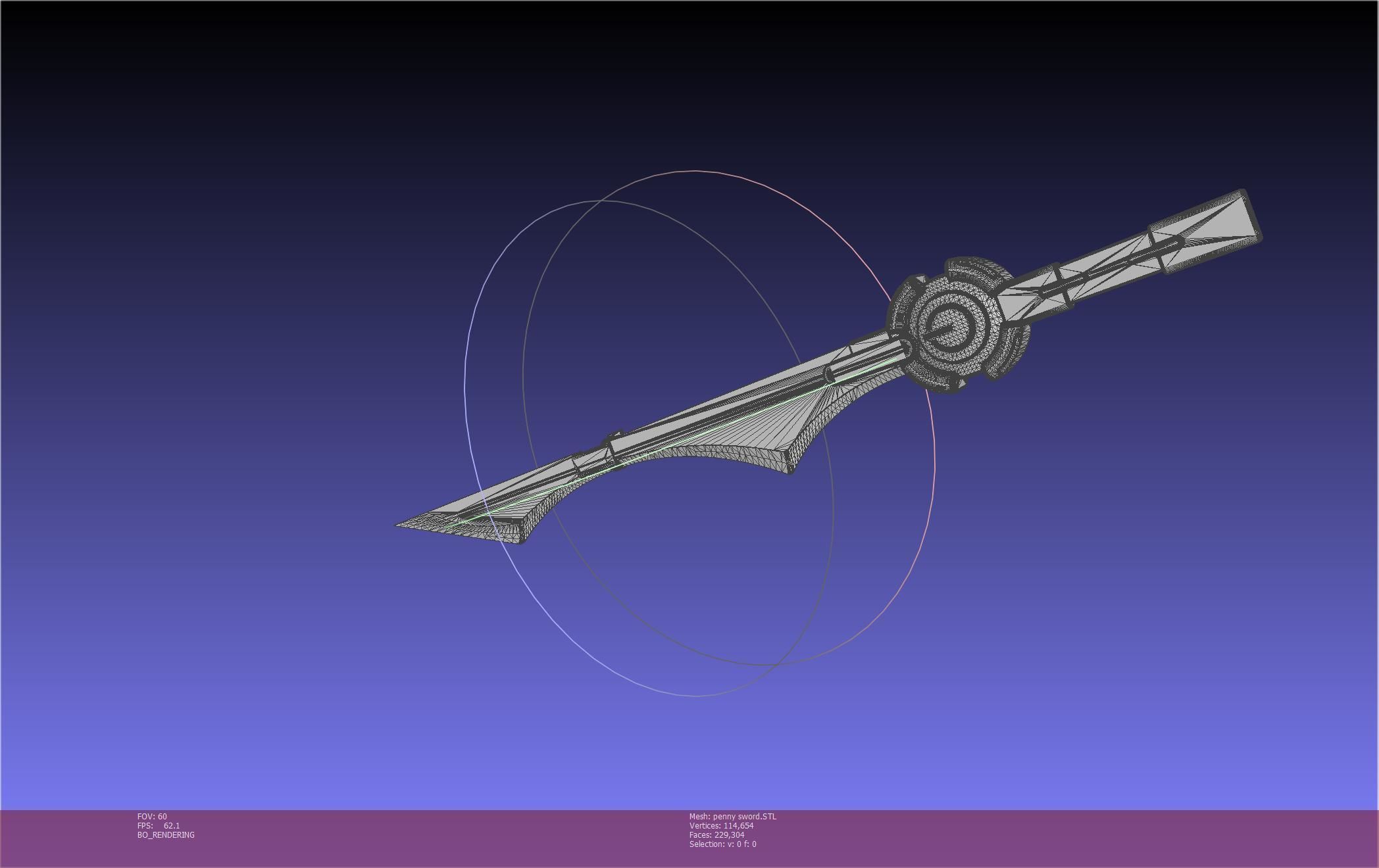 RWBY Penny Floating Array Sword Printable Assembly 3D model 3D ...