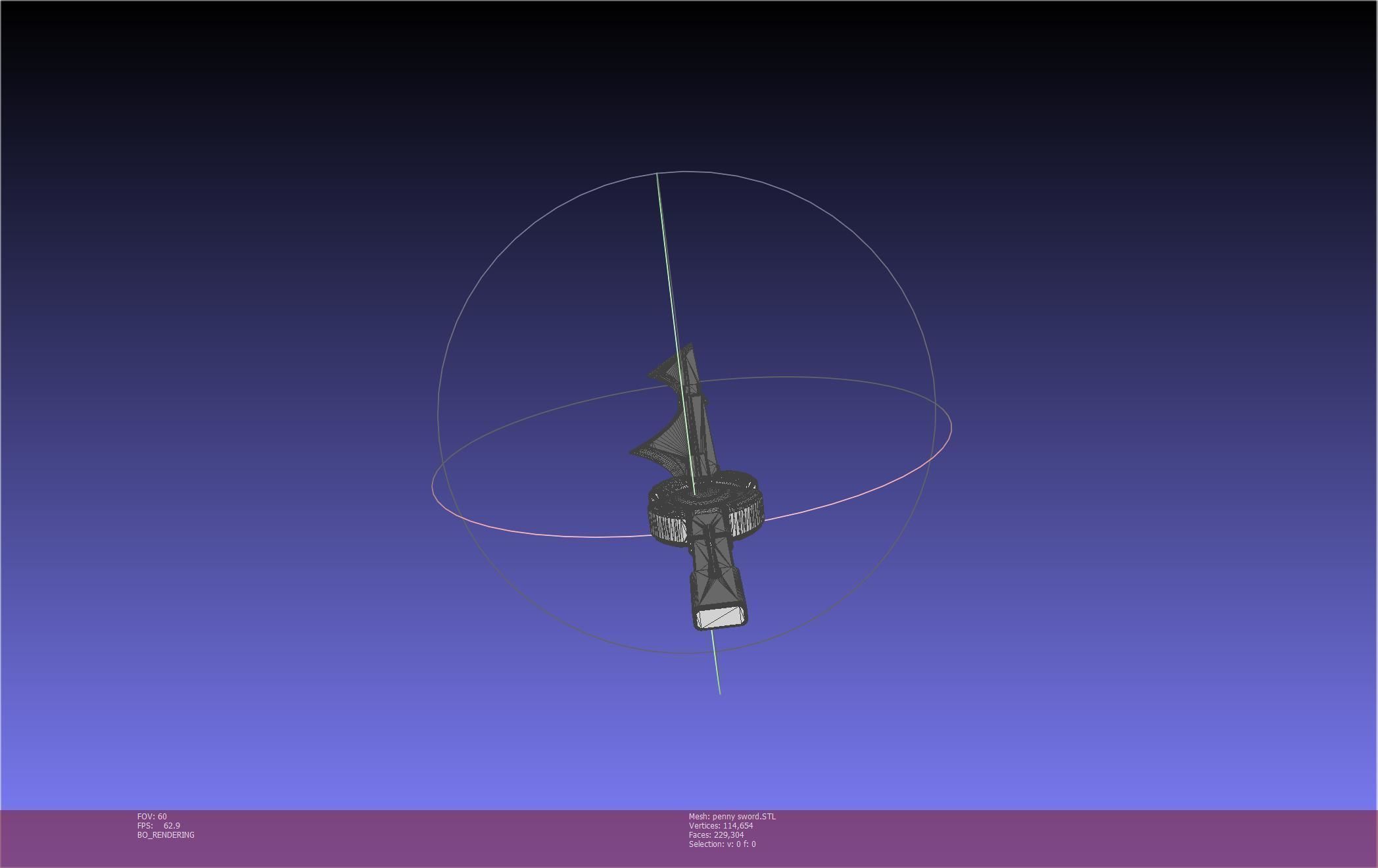 RWBY Penny Floating Array Sword Printable Assembly 3D model 3D ...